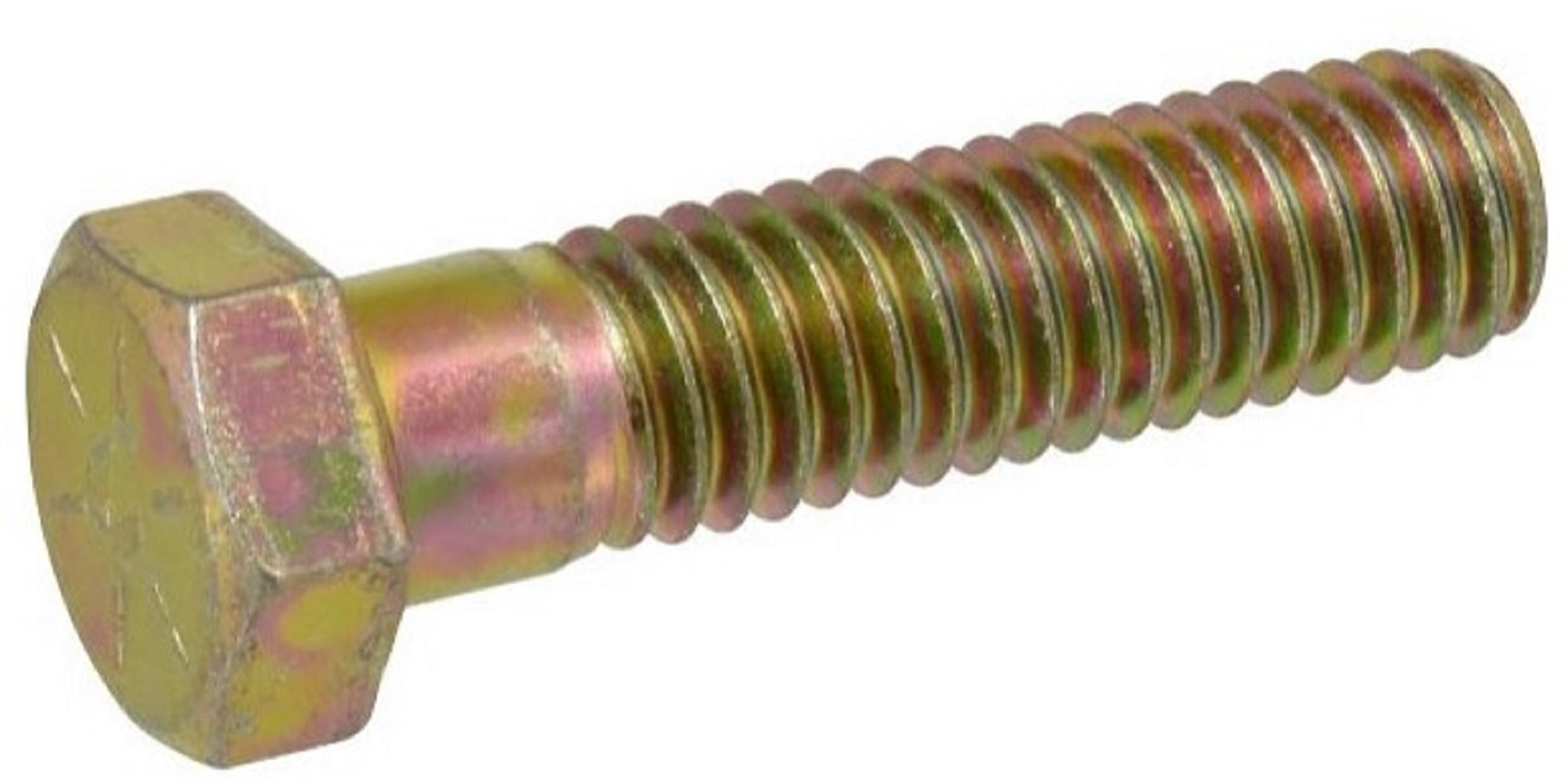 Hillman 883374 Grade 8 Yellow Zinc Hex Cap Screw 9/16" Diameter x 3-1/2 ...