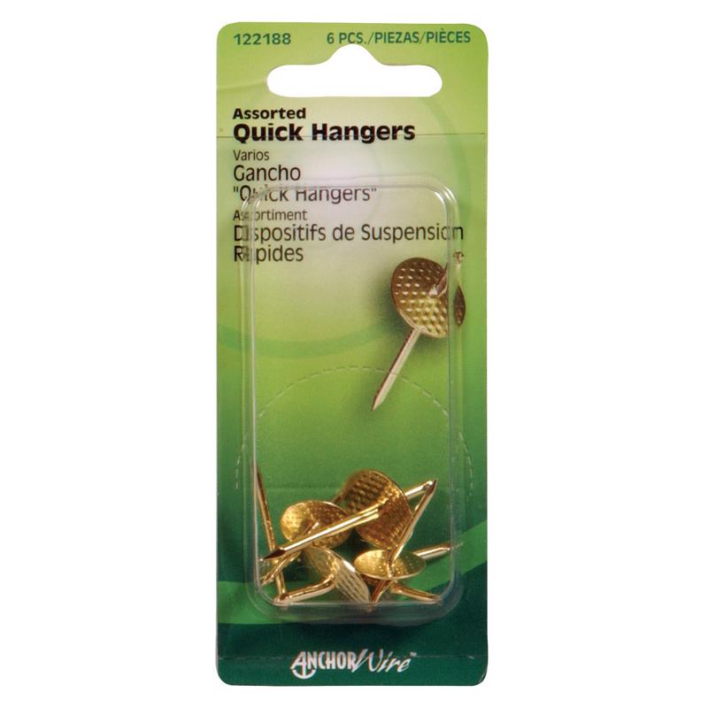 Hillman Anchor Wire Assorted E-Z Hangers 122188 Pack of 10 - Walmart.com