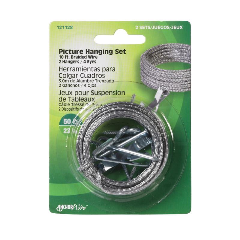 Hillman Anchor Wire Picture Mirror Cord Set [10 Cards] - Walmart.com