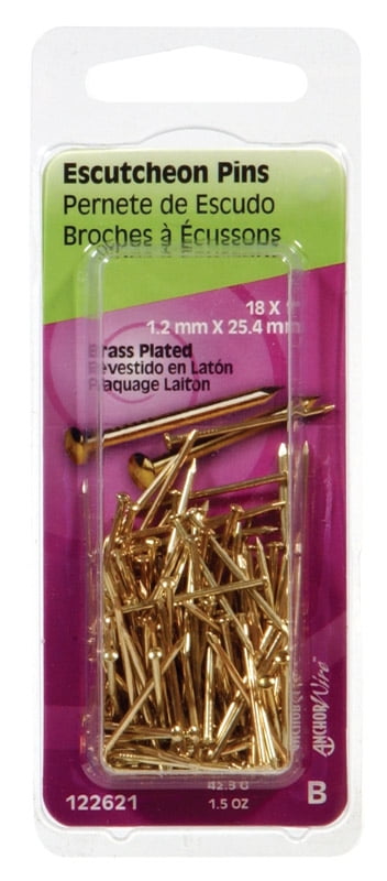 Hillman Brass-Plated Steel Escutcheon Pin - Walmart.com
