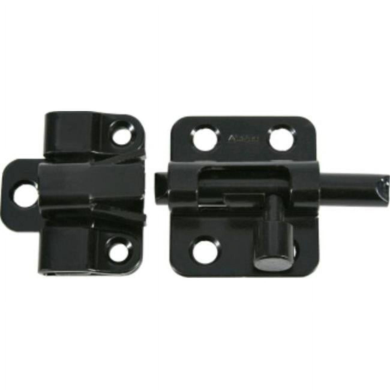 Hillman Builders Hardware 854476 2 in. Ajustlock Barrel Bolt, Black ...