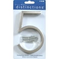 Distinctions 844705 House Number 5, Brushed Nickel Zinc Floating ...