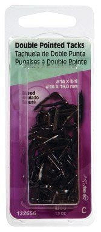 Hillman Double Point Tack Staple No. 14 Blue Steel Carded 1.5 Oz ...