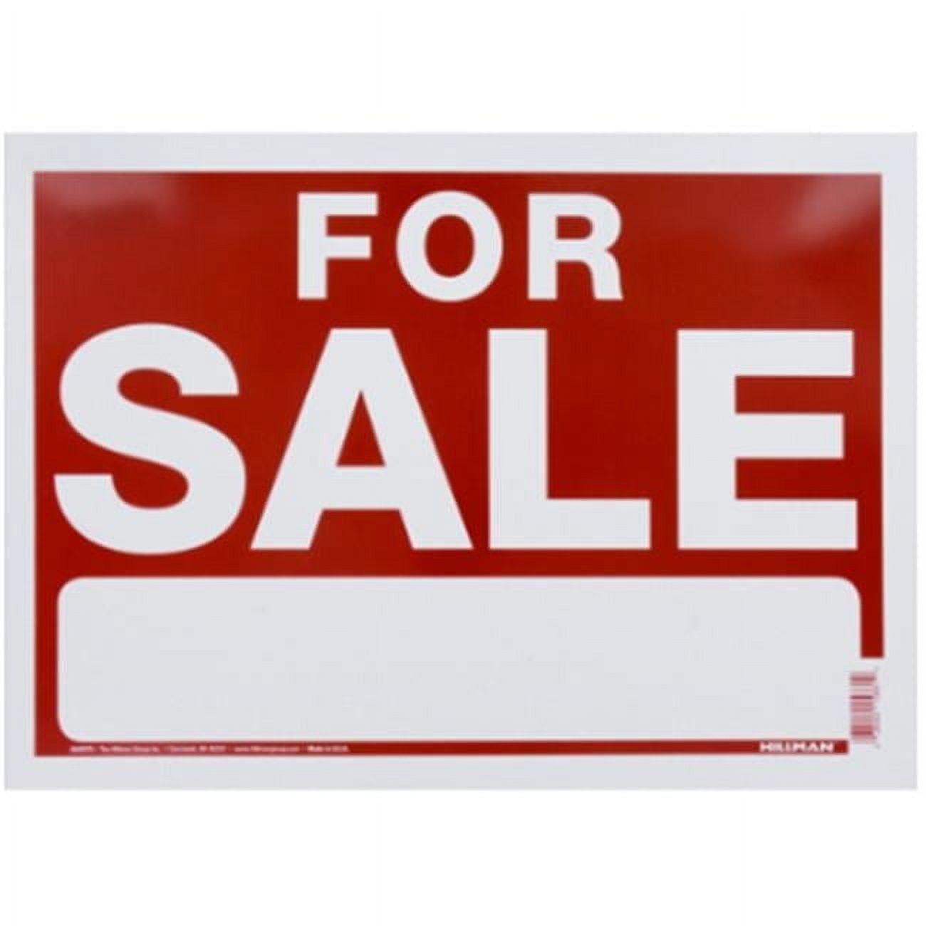 Hillman English Red Sign 10 in. H X 14 in. W - Walmart.com