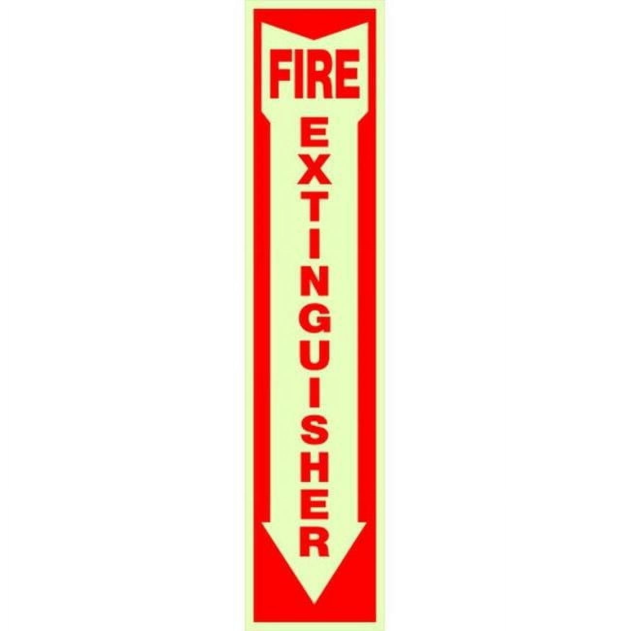 Hillman English White Fire Extinguisher Sign 18 in. H X 4 in. W ...