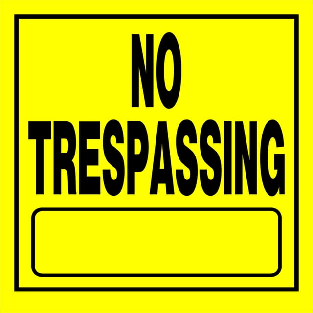 Hillman English Yellow Sign 11 in. H X 11 in. W - Walmart Business Supplies
