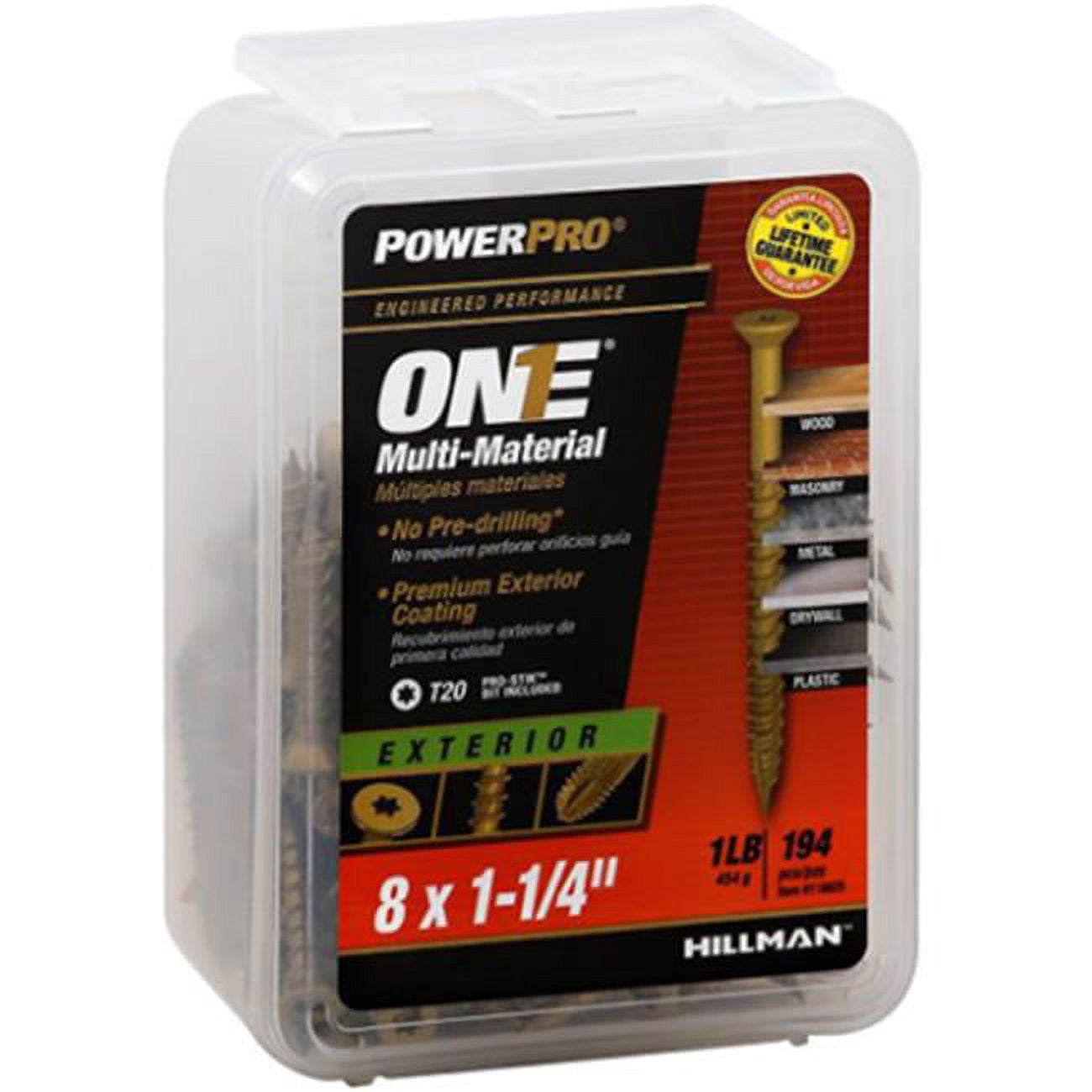 Hillman Fasteners 10 x 3.5 in. Power Pro One Multi-Material Exterior ...