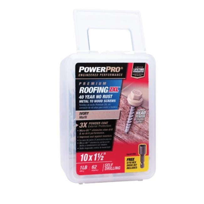 Hillman Fasteners 117945 1.5 in. No.10 Power Pro ZXL Self Drilling ...
