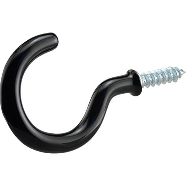 Hillman Fasteners 121025 Black Cup Hooks, 4 Pack - Walmart.com
