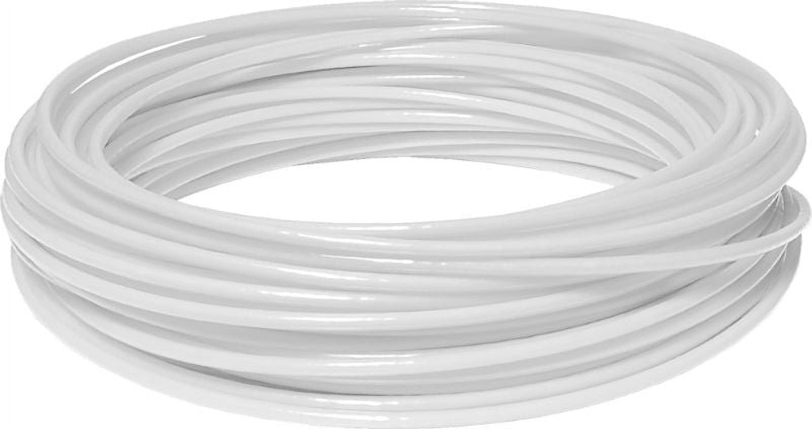 Hillman Fasteners 122066 Plastic Fiber Core Wire, #5, 100' White, Each ...