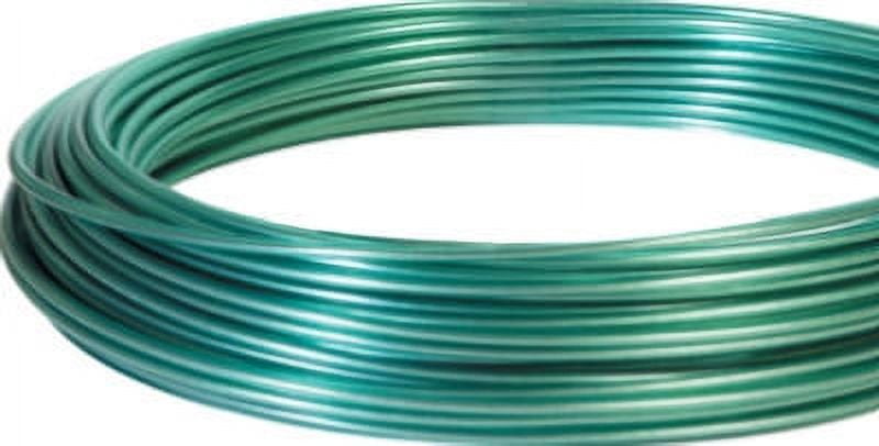 Hillman Fasteners 122090 Clothesline Wire, 50', Green Vinyl Jacketed ...