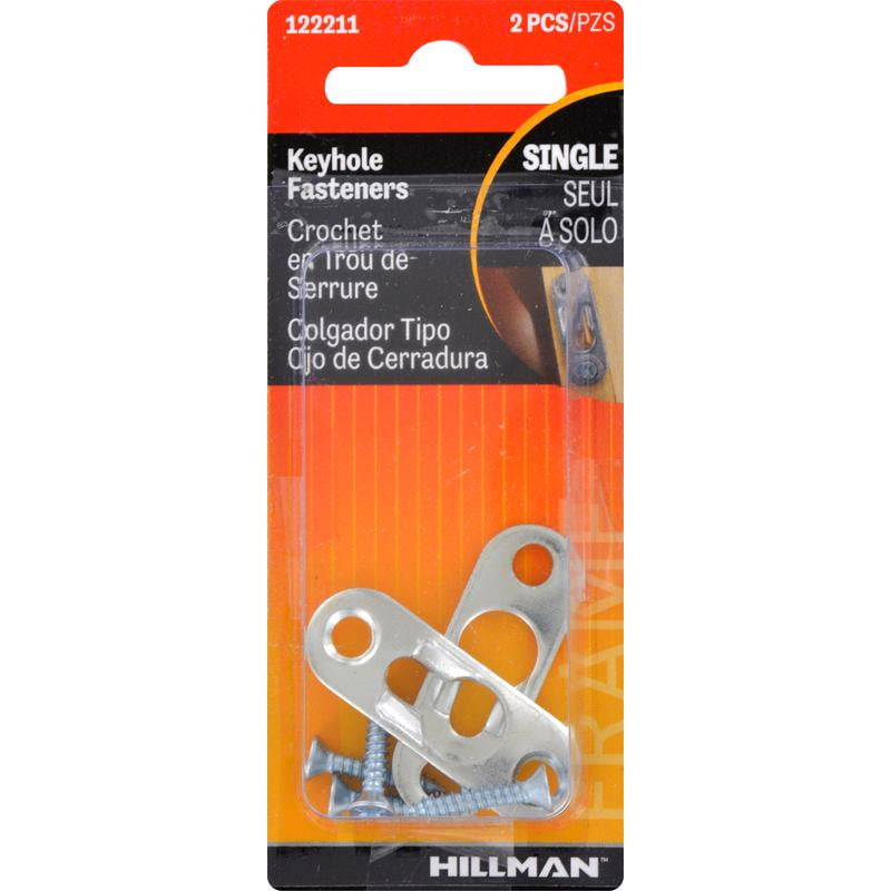 Hillman Fasteners 122211 Single Keyhole Hanger, 1-5/8"L x 9/16"W ...