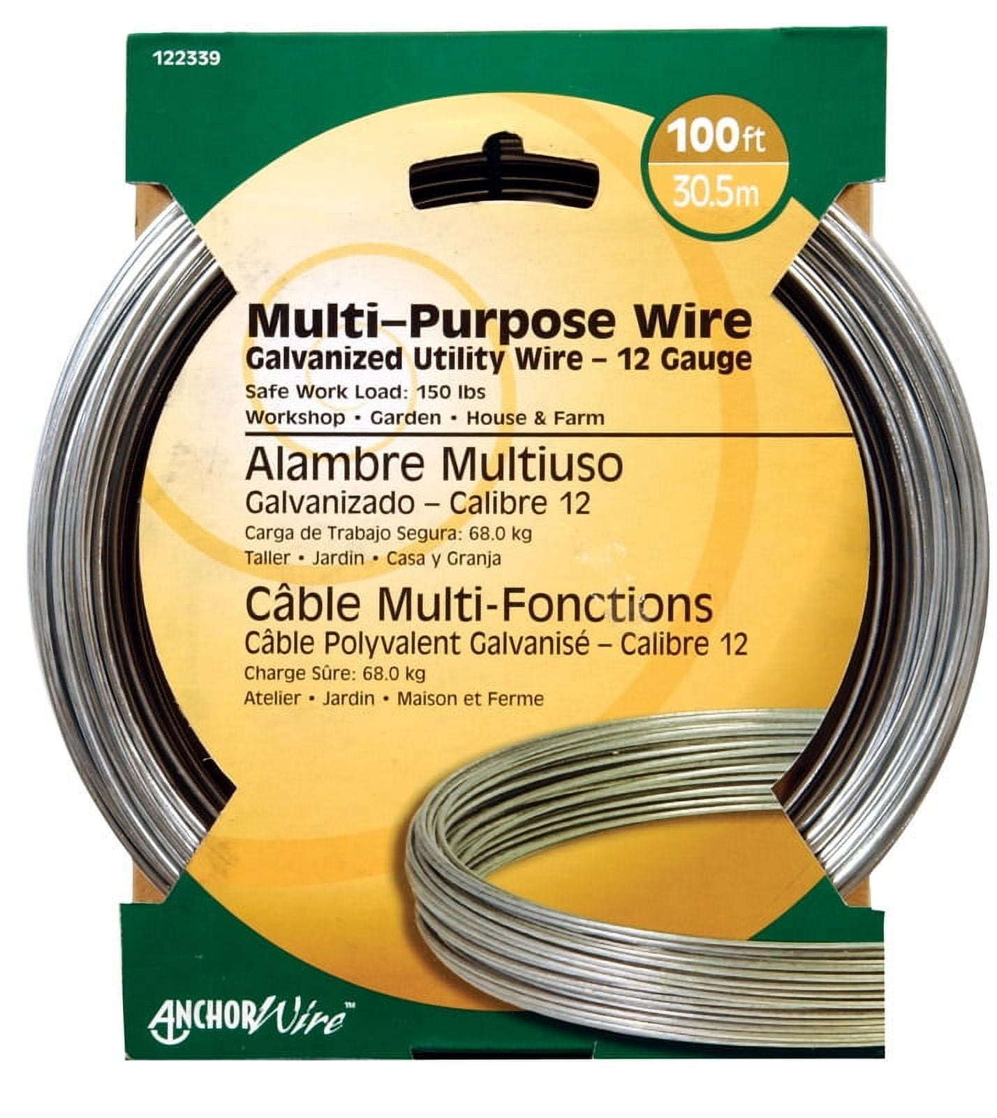 Hillman Galvanized Wire Multi-Purpose 0' 12 Ga Galv Card - Walmart.com