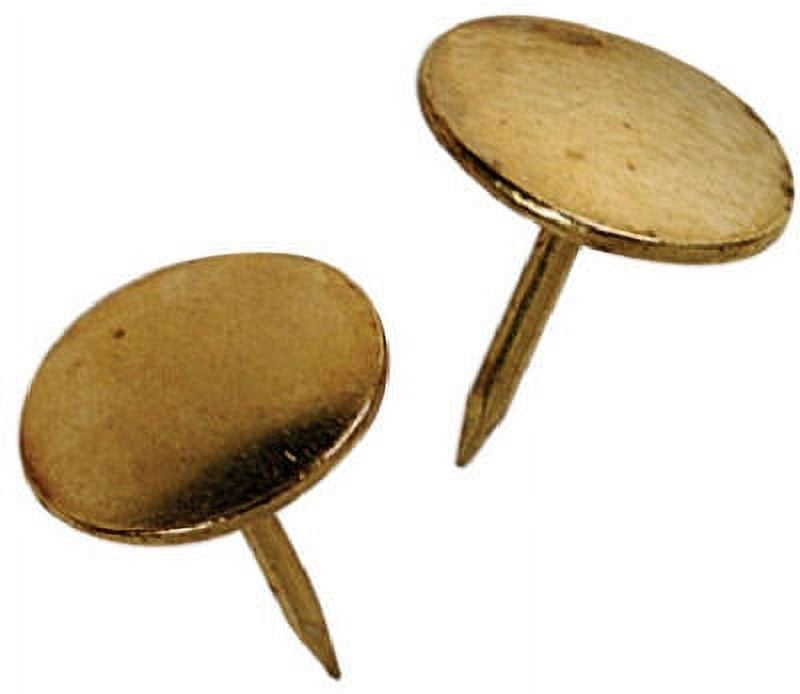 Hillman Fasteners 122672 Thumb Tacks, Brass Plated, 40 Pack, Each ...