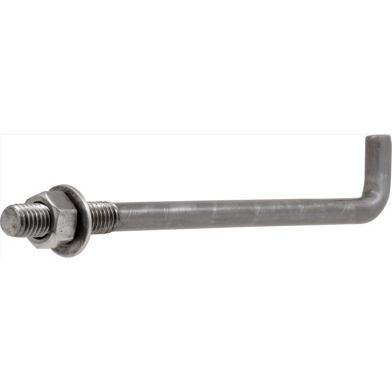 Hillman Fasteners 260326 "Non-Plated" Steel Anchor Bolt 1/2"X8 ...