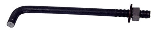 Hillman Fasteners 260329 "Non-Plated" Steel Anchor Bolt 1/2"X10 ...