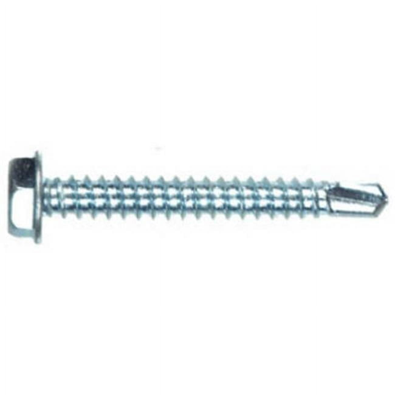 Hillman Fasteners 560316 8-18 x 0.75 in. Hex Washer Head Drill Screw ...
