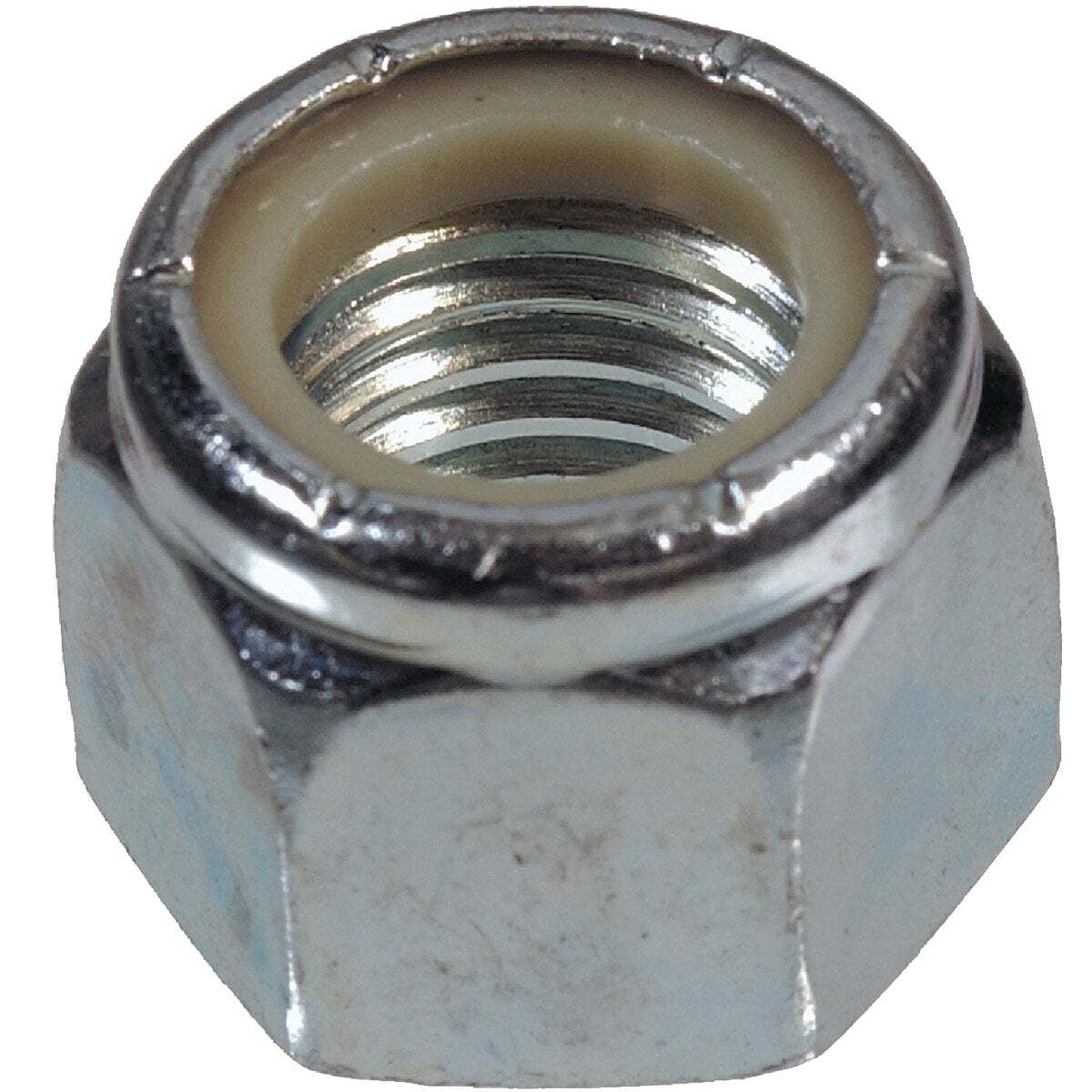 Hillman 1/4 In. 20 tpi Steel Course Thread Nylon Insert Lock Nut (100 ...