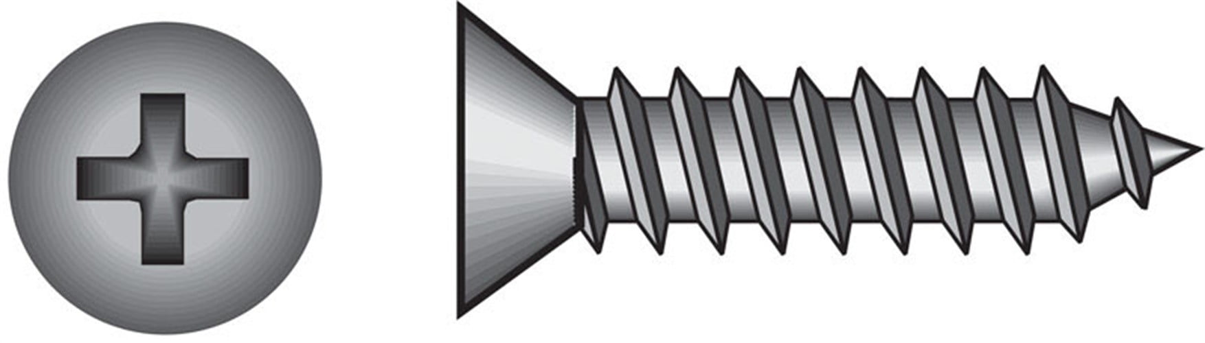 Hillman #12 X 2In Zinc Flat Head Phillips Sheet Metal Screw 100Pk ...