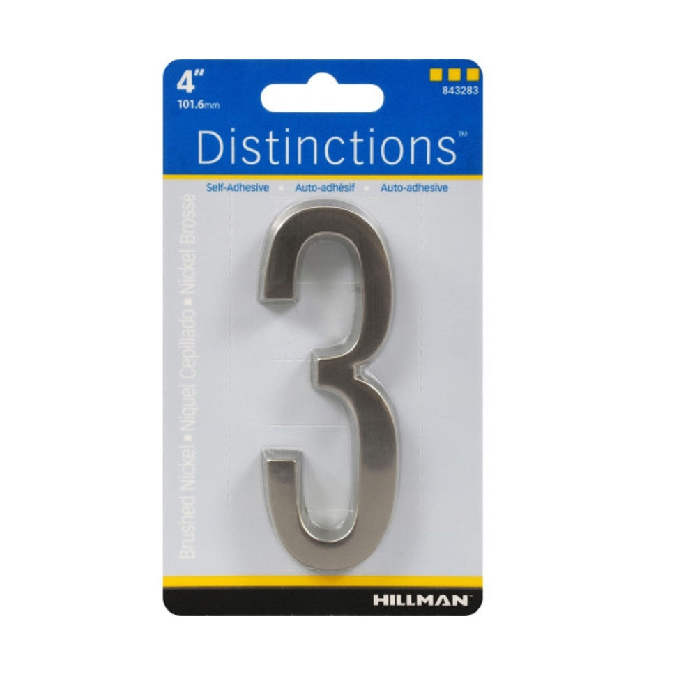 Hillman Fasteners 843283 Distinctions Adhesive Number 3, 4 Inch, Each ...