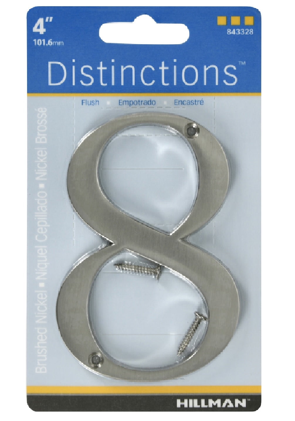 Hillman Fasteners 843328 House Number, 4 Inch, Each - Walmart.com