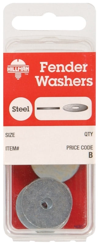 Hillman Fender Washer 1/4 " Steel Pack of 10 - Walmart.com