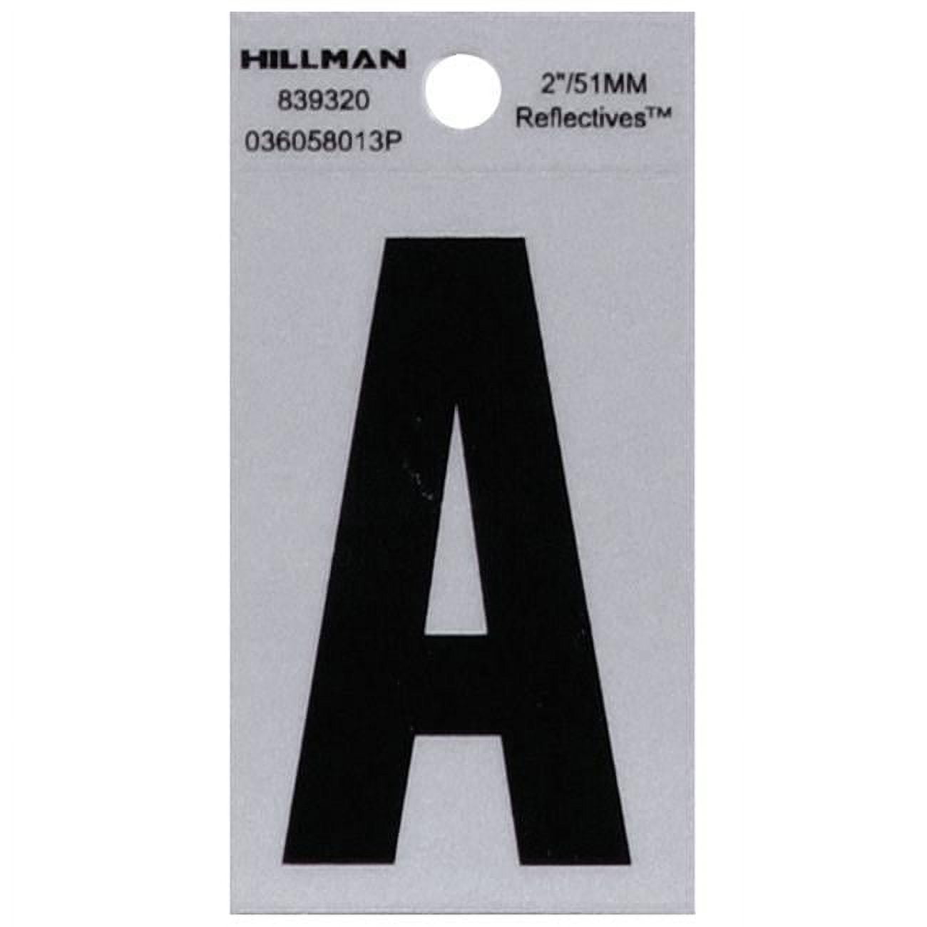 Hillman Group 2 in. Black & Silver Reflective Mylar Square Cut Self ...