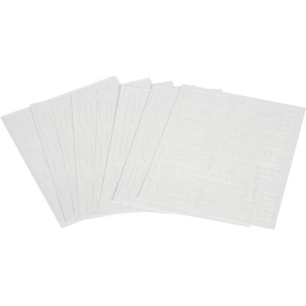 Hillman Group 2 in. White Glossy Vinyl Die Cut Self Adhesive Letters ...