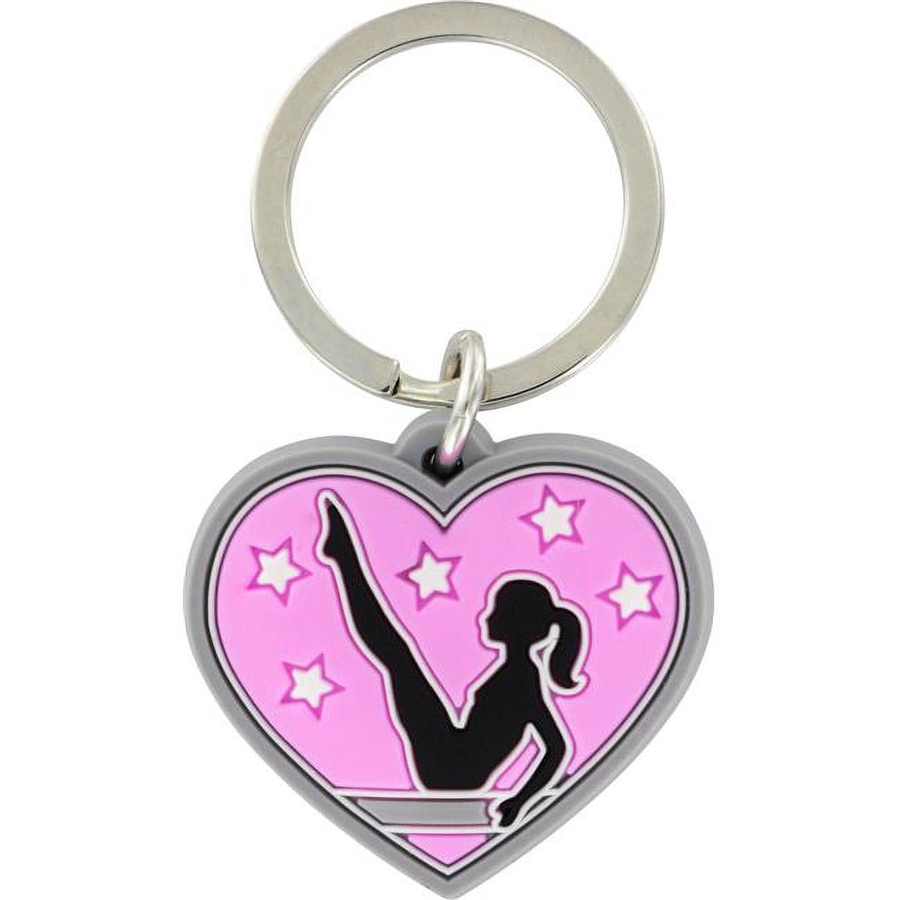 Hillman Group 701544 PVC Gymnastics Heart Key Chain - 3 Piece - Walmart.com