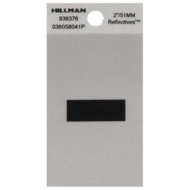 Hillman Group 839376 2 in. Black & Silver Reflective Mylar Square Cut ...