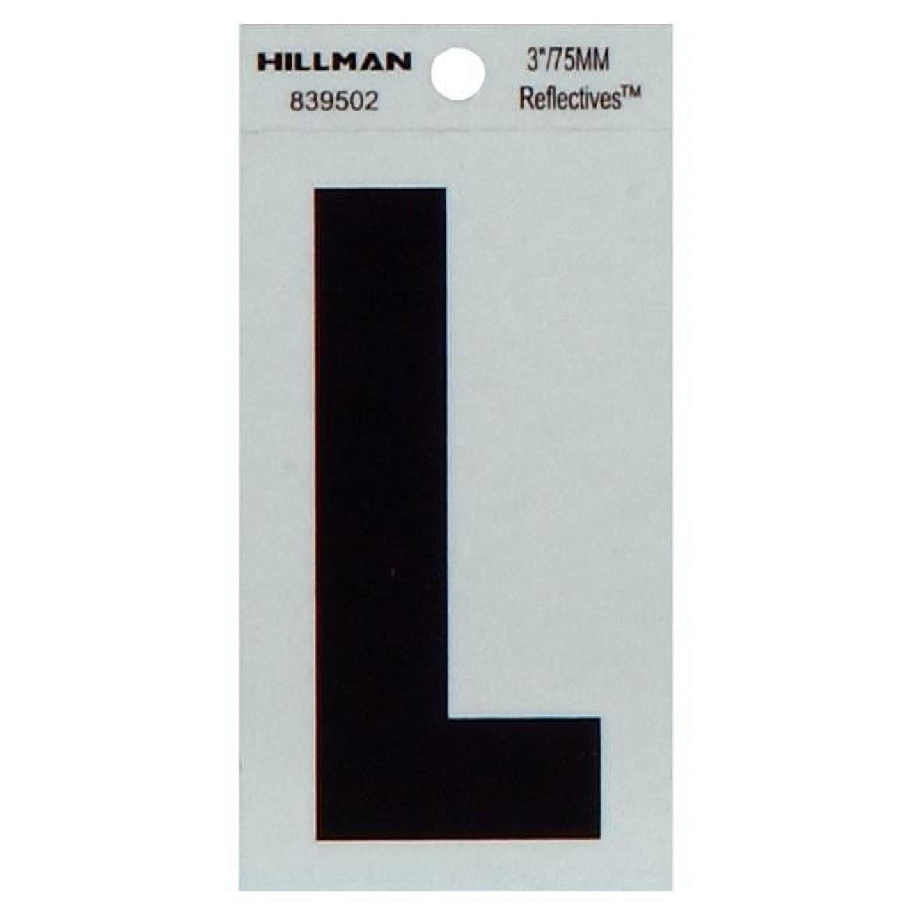 Hillman Group 839502 3 in. Black & Silver Reflective Mylar Square Cut ...