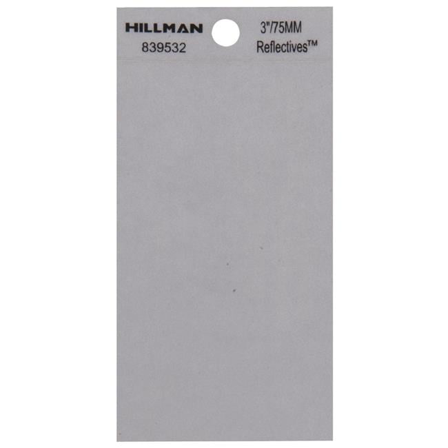 Hillman Group 839532 3 in. Black & Silver Reflective Mylar Thin Square ...