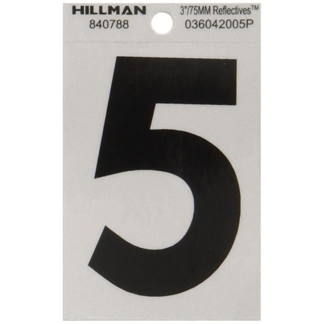 Hillman Group 840788 3 in. Black & Silver Reflective Mylar Square Cut ...