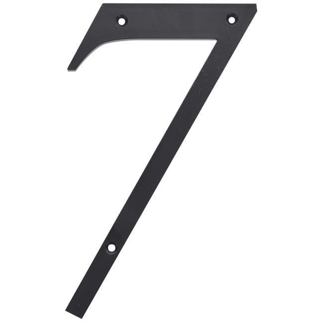 Hillman Group 847381 6 in. Nail-On Black Plastic House Number - 7 ...