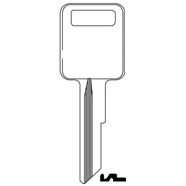 Hillman Group RA4 83952 Amc Key Blank - 10 Count - Pack of 10 - Walmart.com