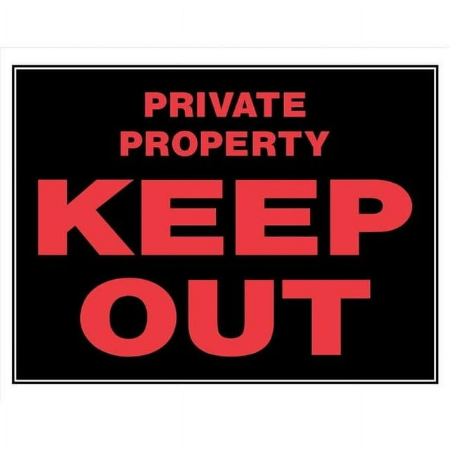 Hillman Group RSC 5028424 15 x 19 in. Private Property Keep Out Sign ...
