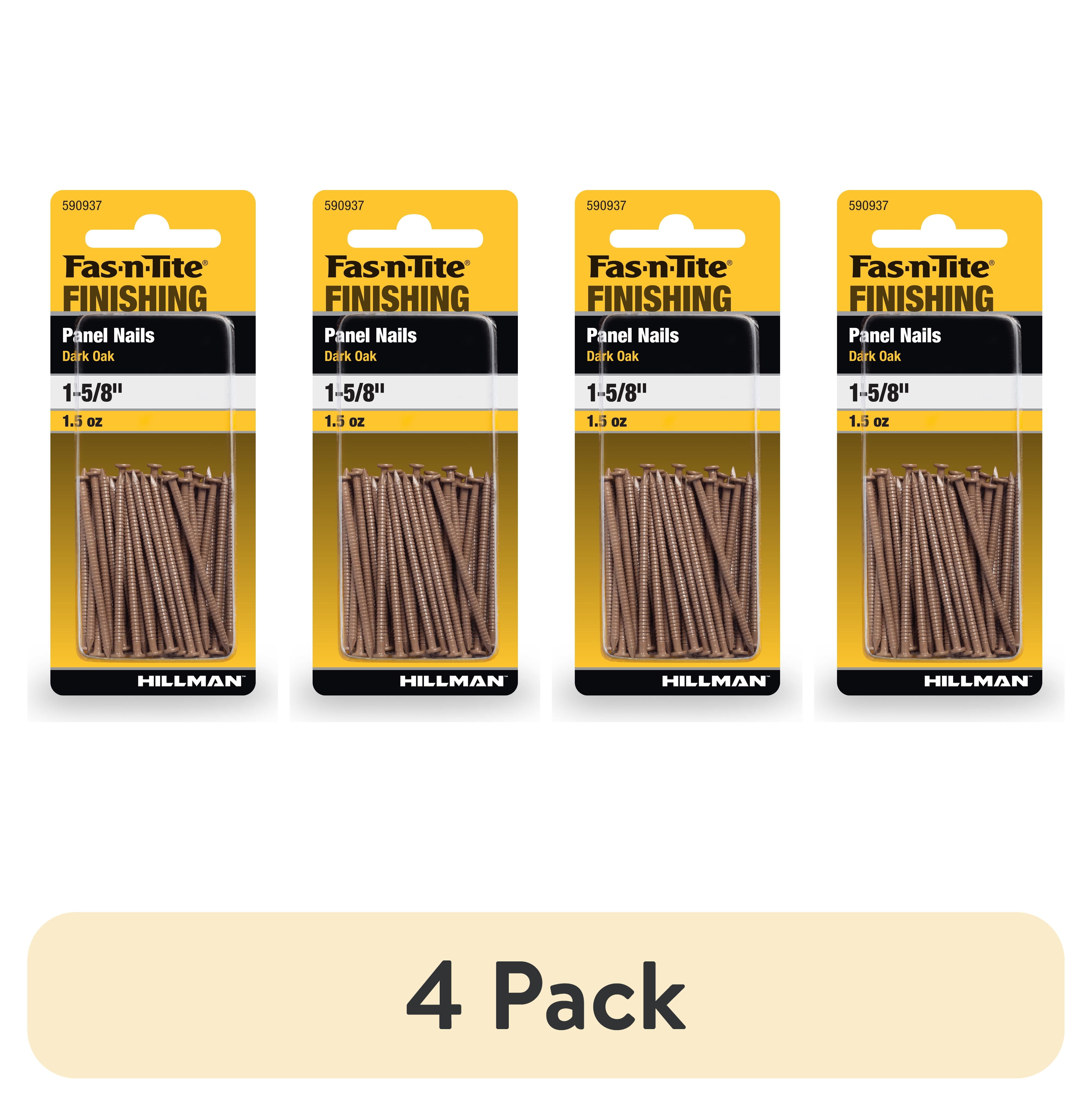 (4 pack) Hillman Panel Nails, Dark Oak, Steel, 1-5/8" - Walmart.com