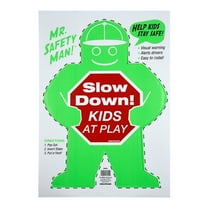 Step2 Kid Alert! Green Safety Notice Sign, 32" Tall Visual Warning ...