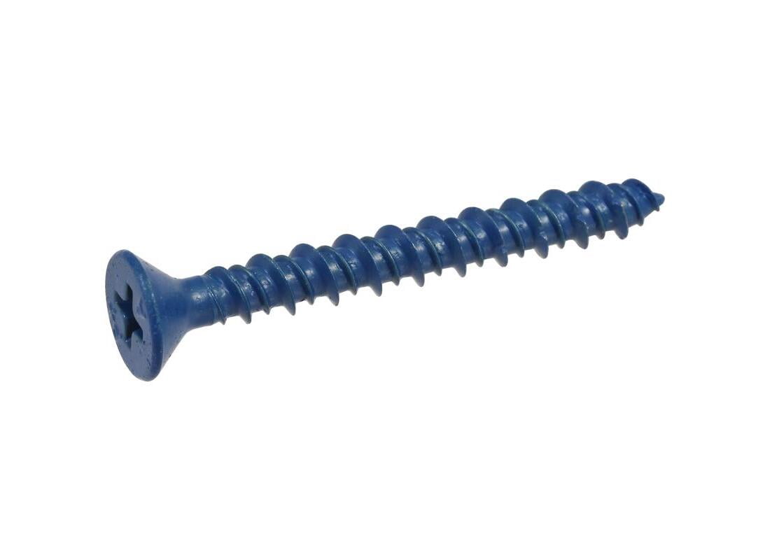 Hillman 375310 Concrete Screw Anchor Tapper 1/4" D Steel Flat Head ...