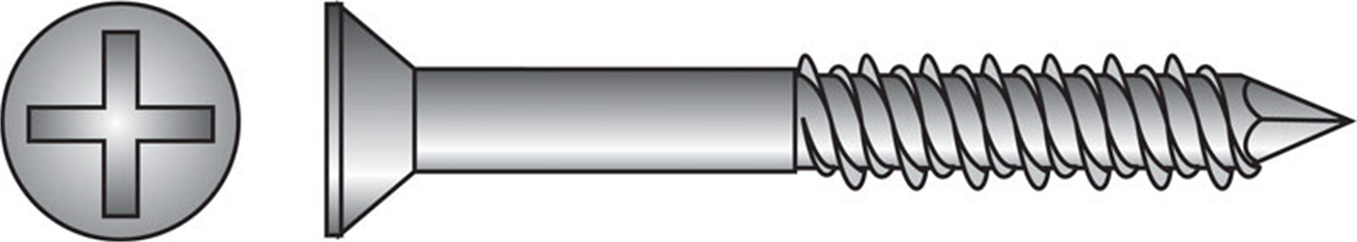 Hillman Tapper 1/4 in. D Steel Flat Head Concrete Screw Anchor 100 pk ...