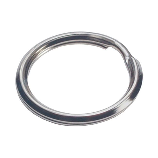 Hillman Tempered Steel Split Cable Rings Key - Silver - Pack of 50 ...
