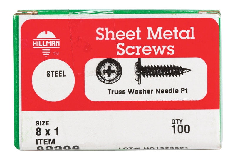 Hillman #8 x 1 In. Zinc Modified Truss Head Needle Point Lath Screw ...