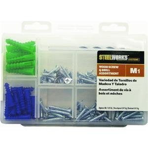 Hillman Wood Screw No. 8 - 10 - 12 X 1-1/4 " Blue Phil/Phillips/Slotted ...