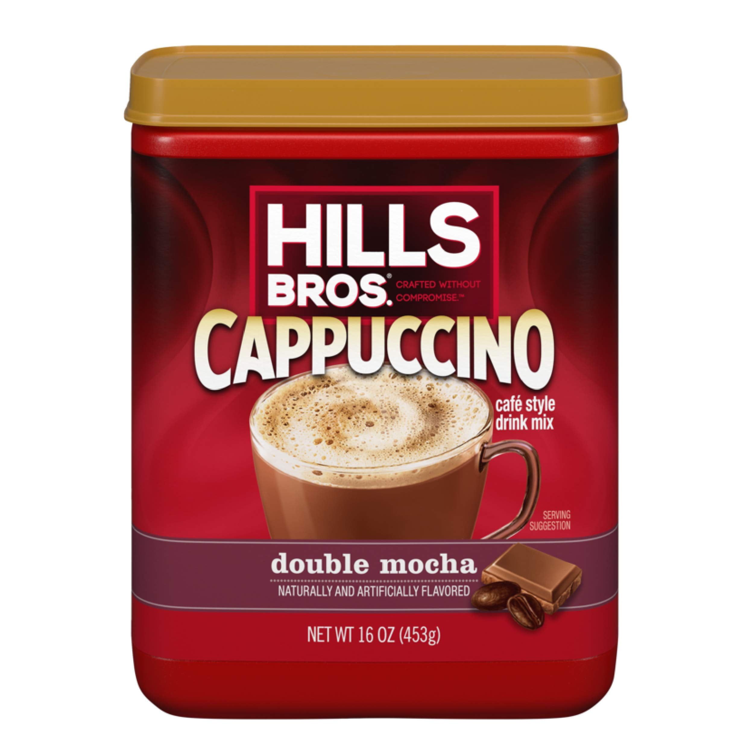 Hills Bros. Flavored Instant Cappuccino Mix, Double Mocha, Dry Powder ...