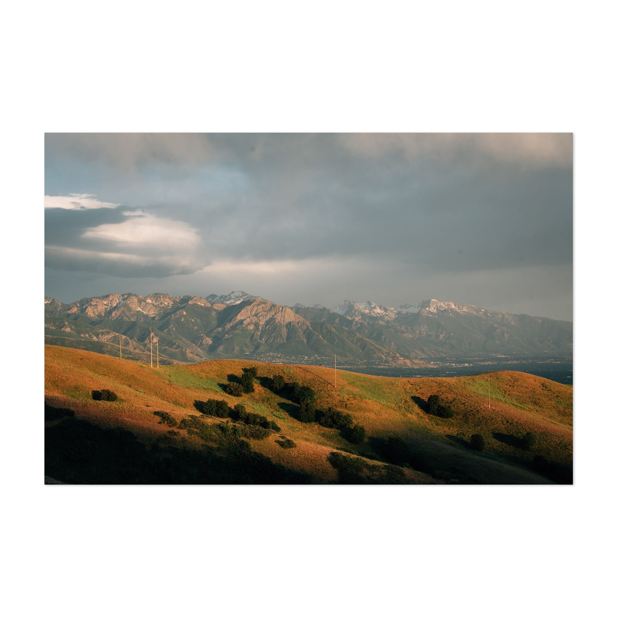 Hills & Mountains - Salt Lake City Utah Photography Unframed Wall Art ...