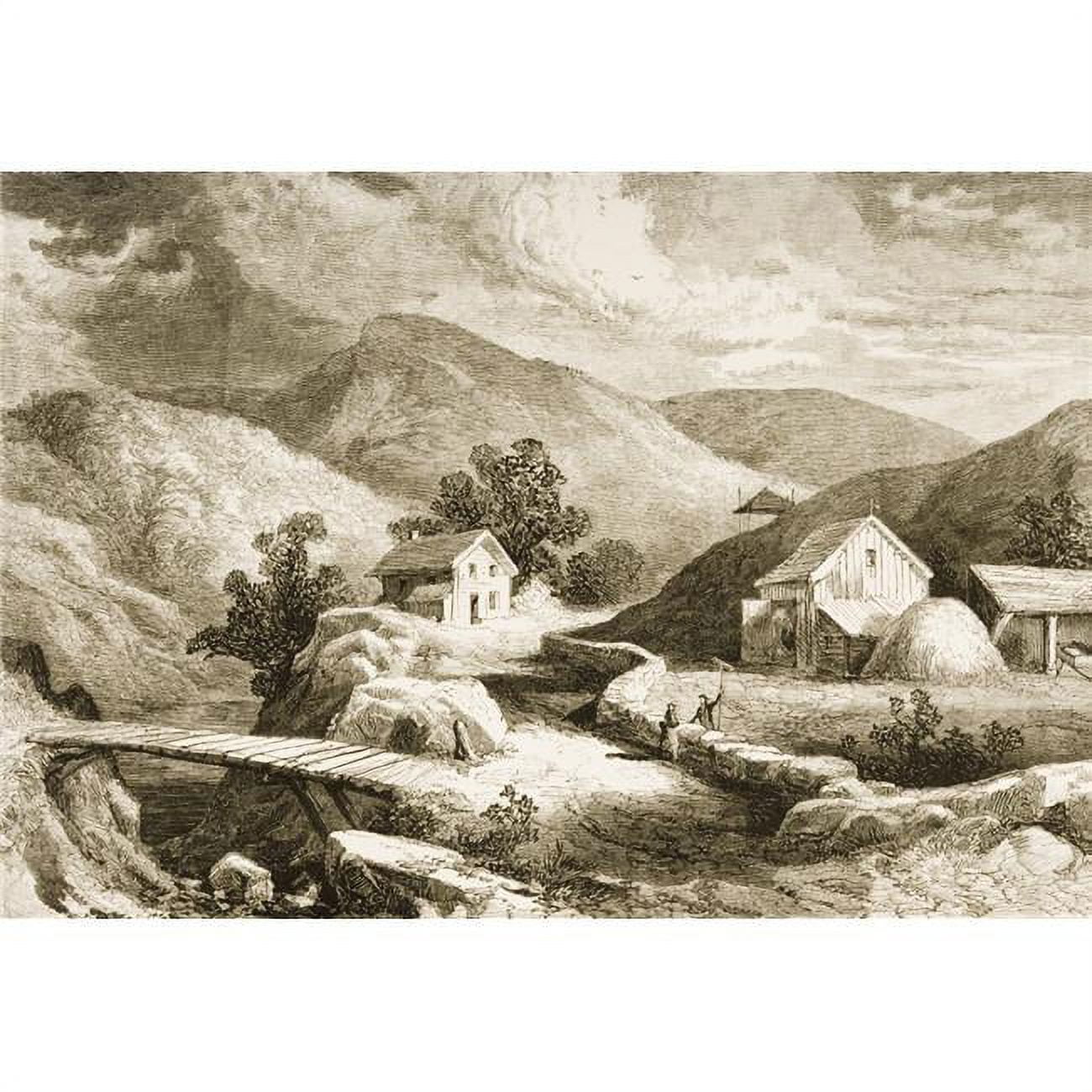 Hills of New England In 1870S From American Pictures Drawn with Pen ...