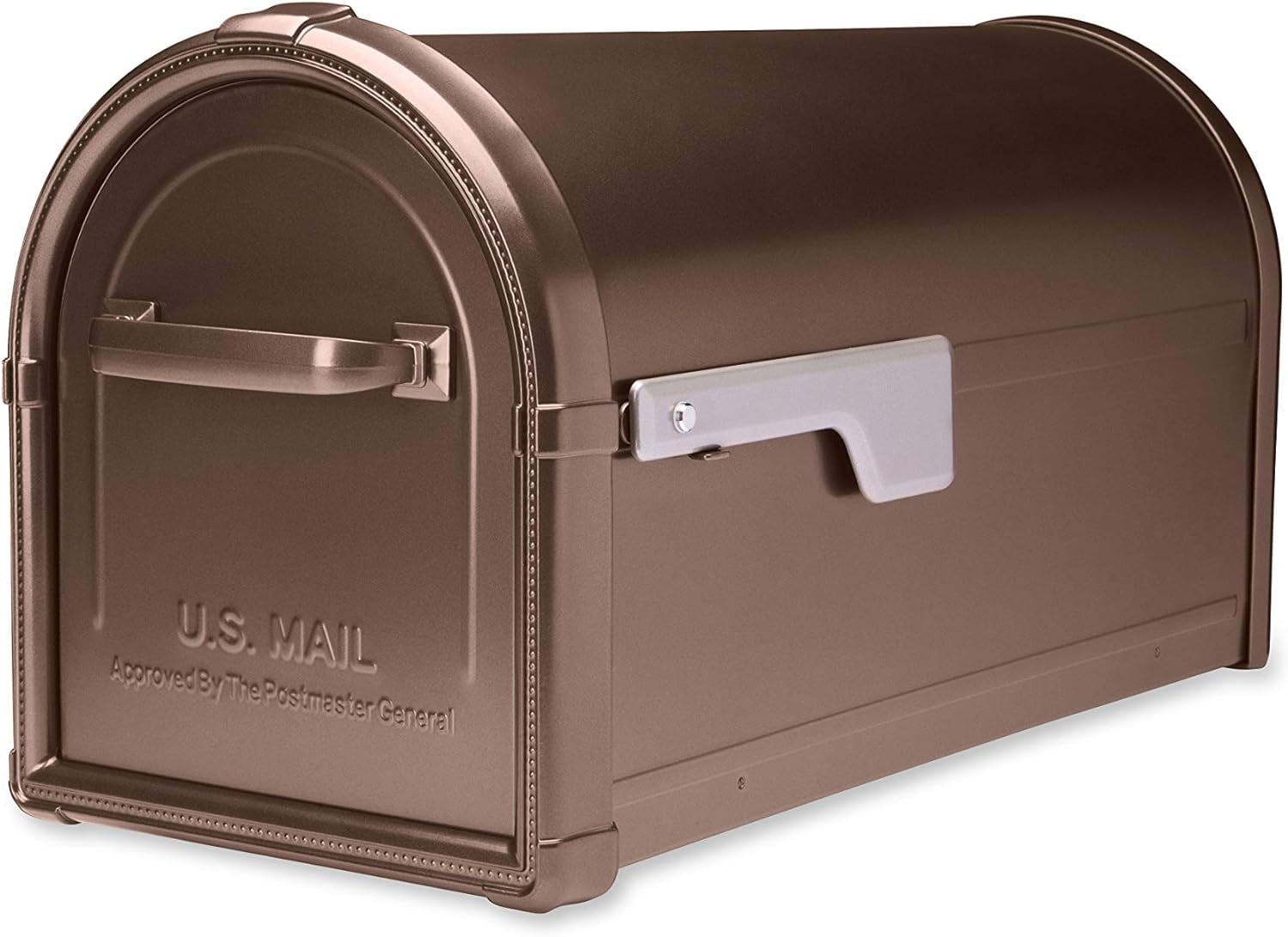 Copper Large Post Mounted Mailbox – Heavy Duty Decorative Steel ...