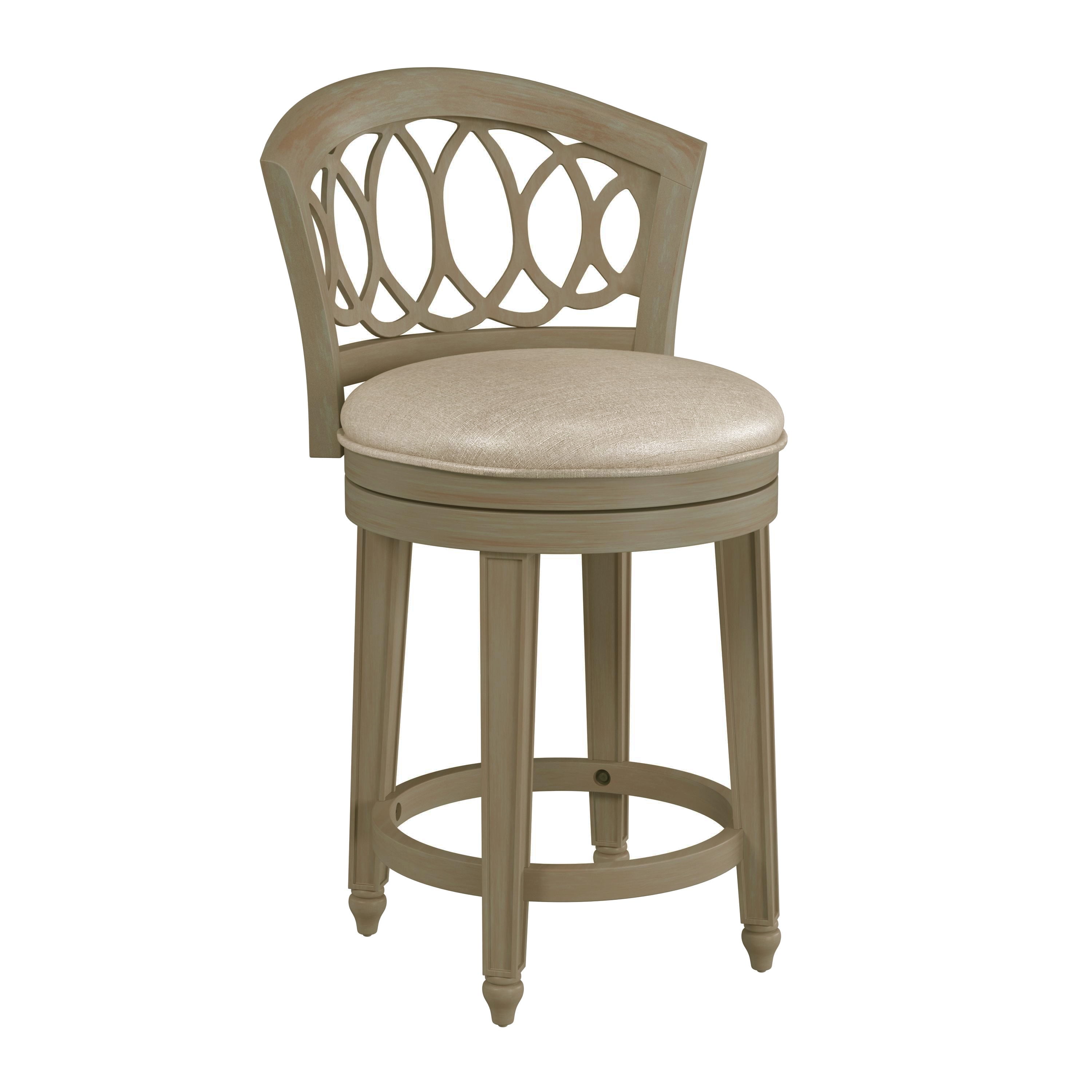 Hillsdale Furniture Adelyn Wood Counter Height Swivel Stool, Antique ...
