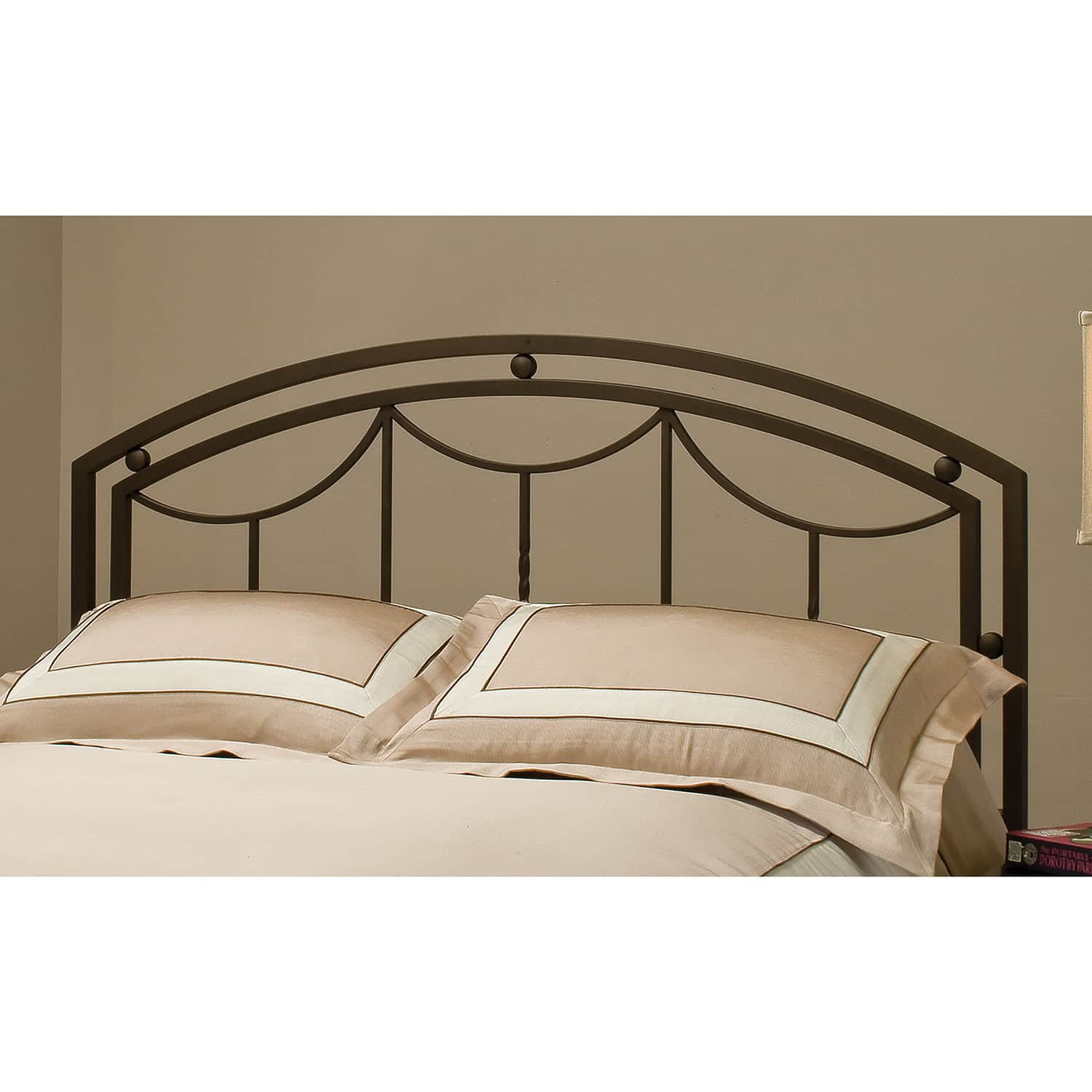 Hillsdale Arlington Art Deco Full Queen Metal Spindle Headboard in Deep ...