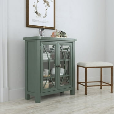 Linon Home Fetti Small Accent Cabinet, White - Walmart.com